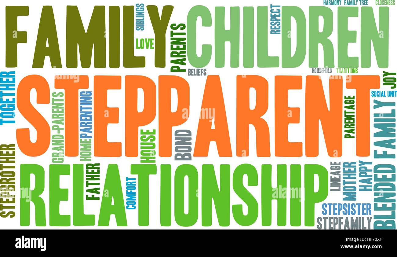 Stepparent word cloud on a white background Stock Vector Image & Art ...