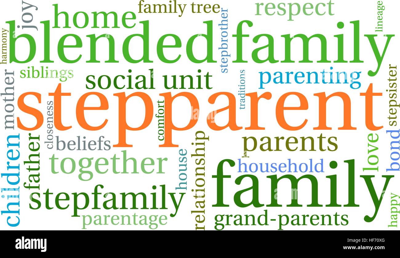 Stepparent word cloud on a white background Stock Vector Image & Art ...