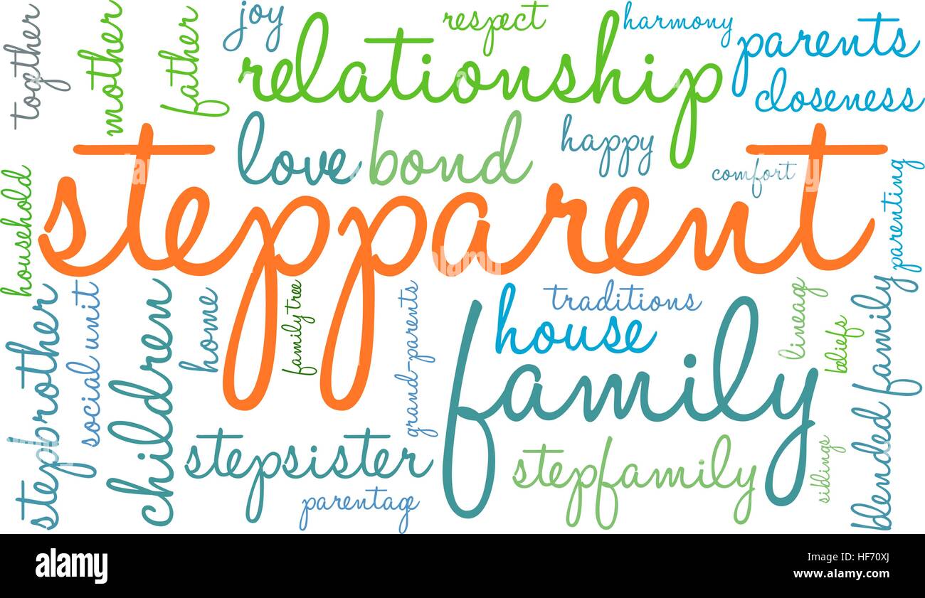 Stepparent word cloud on a white background Stock Vector Image & Art ...