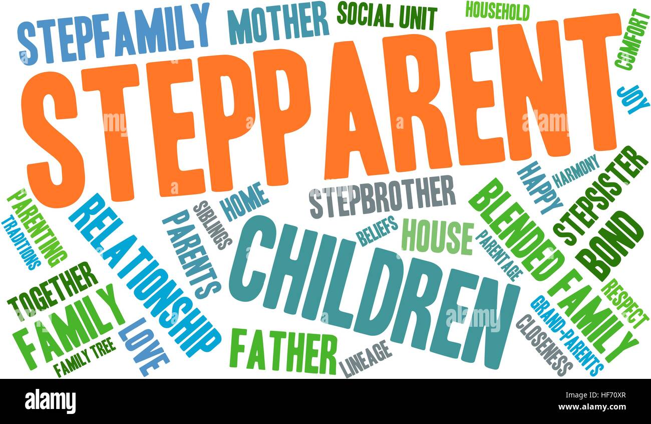 Stepparent word cloud on a white background Stock Vector Image & Art ...