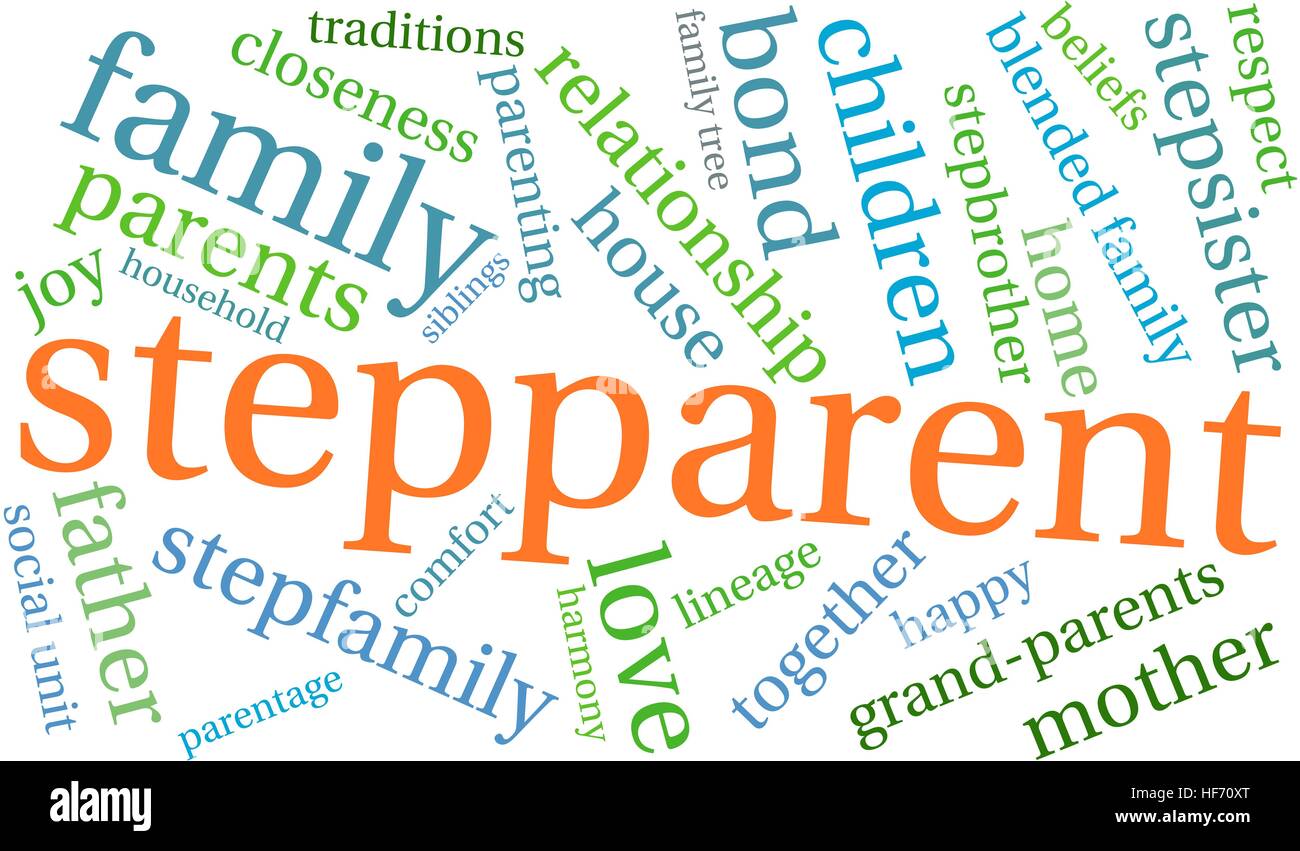 Stepparent word cloud on a white background Stock Vector Image & Art ...