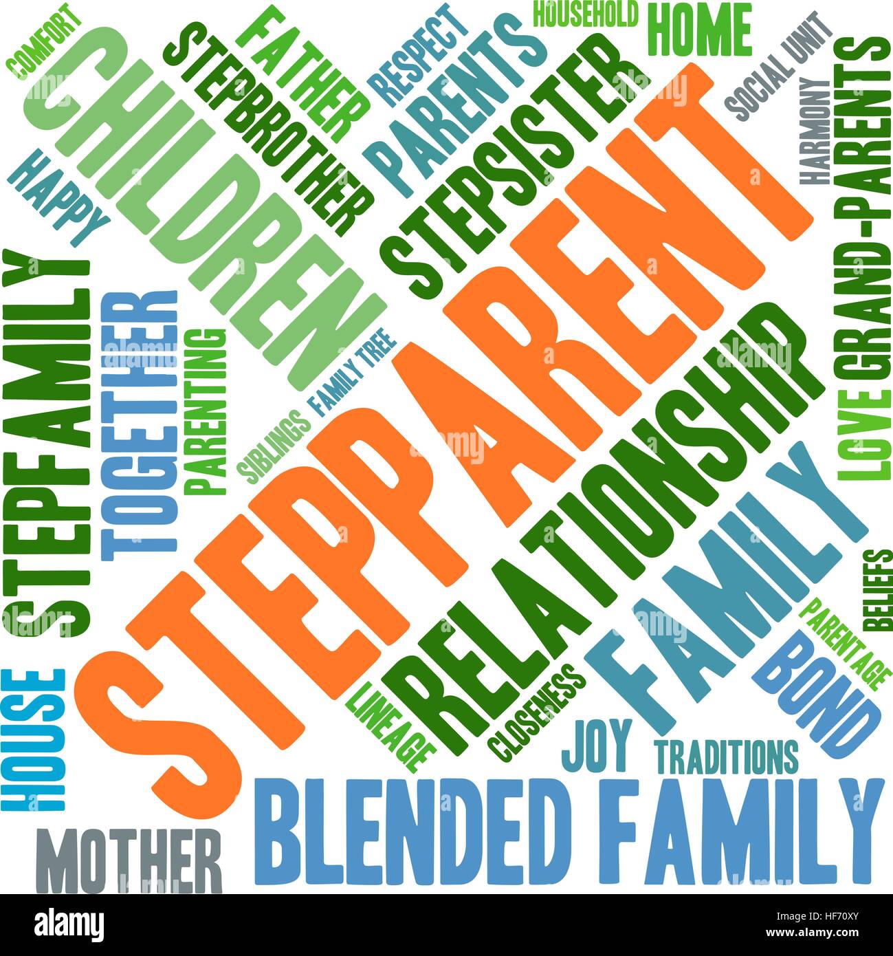 Stepparent word cloud on a white background Stock Vector Image & Art ...