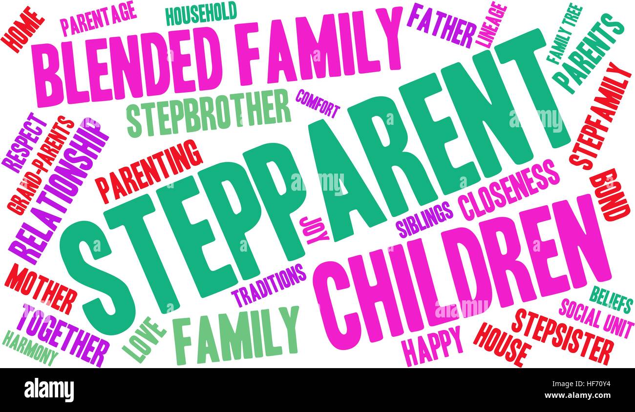 Stepparent word cloud on a white background Stock Vector Image & Art ...