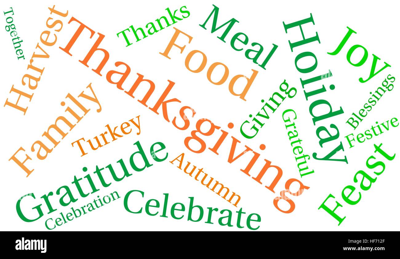 Thanksgiving word cloud on a white background Stock Vector Image & Art ...