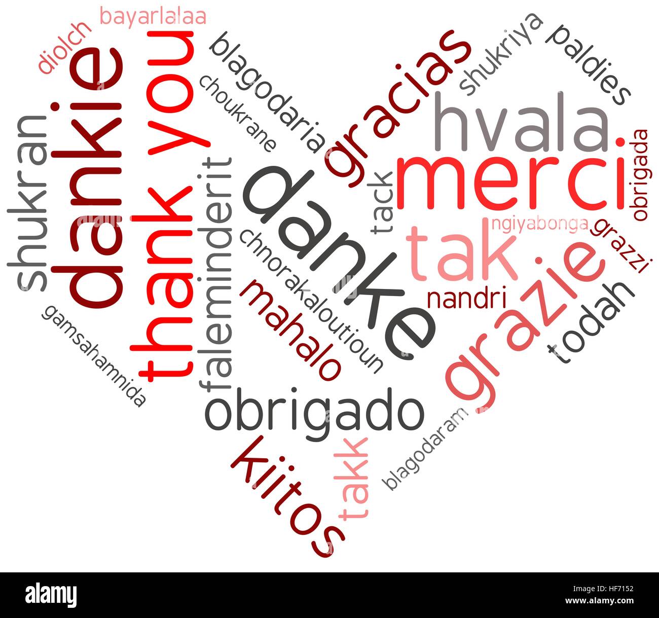 Thank You word cloud on a white background Stock Vector Image & Art - Alamy