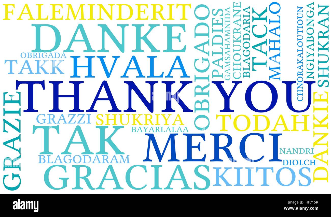 Thank You word cloud on a white background Stock Vector Image & Art - Alamy