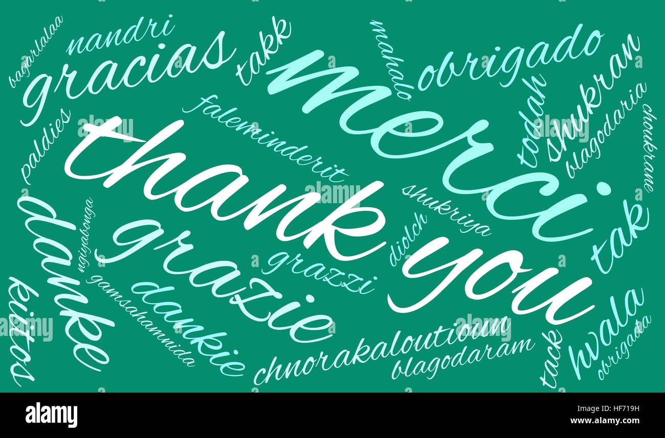 Thank You word cloud on a white background Stock Vector Image & Art - Alamy