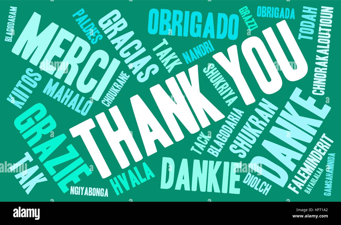 Thank You word cloud on a white background Stock Vector Image & Art - Alamy