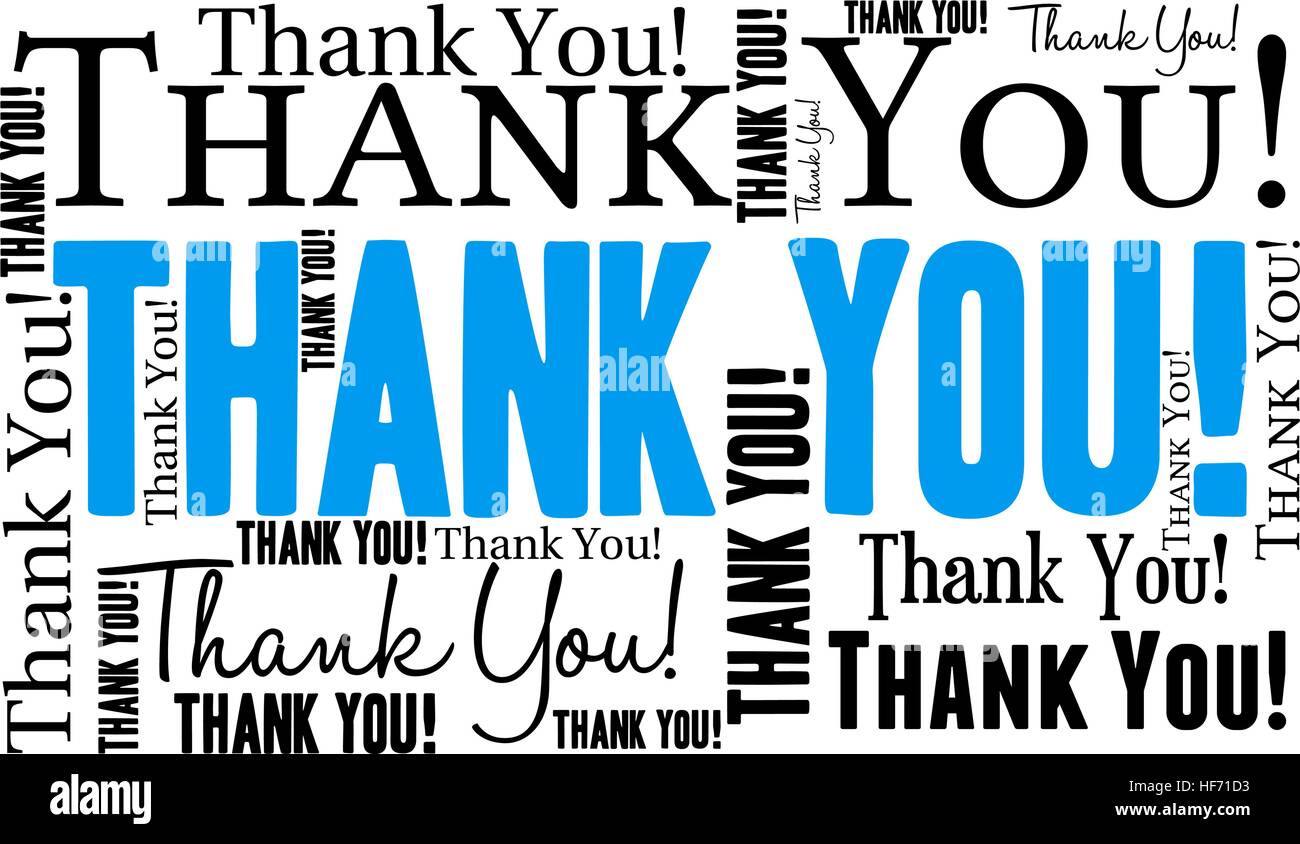 Thank You word cloud on a white background Stock Vector Image & Art - Alamy