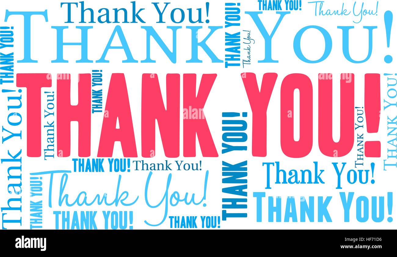 Thank You word cloud on a white background Stock Vector Image & Art - Alamy