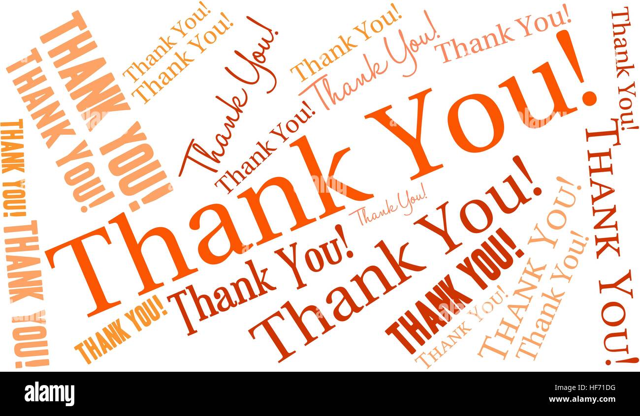 Thank You word cloud on a white background Stock Vector Image & Art - Alamy