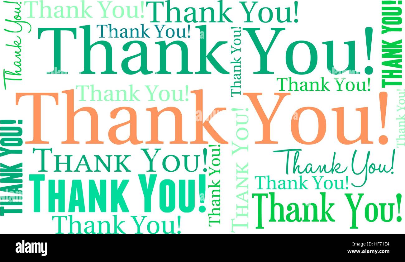 Thank You word cloud on a white background Stock Vector Image & Art - Alamy