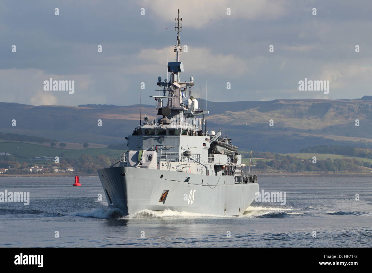FNS Uusimaa (05), a Hameenmaa-class minelayer of the Finnish Navy ...