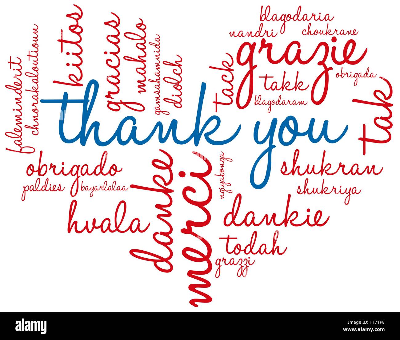 Thank You word cloud on a white background Stock Vector Image & Art - Alamy