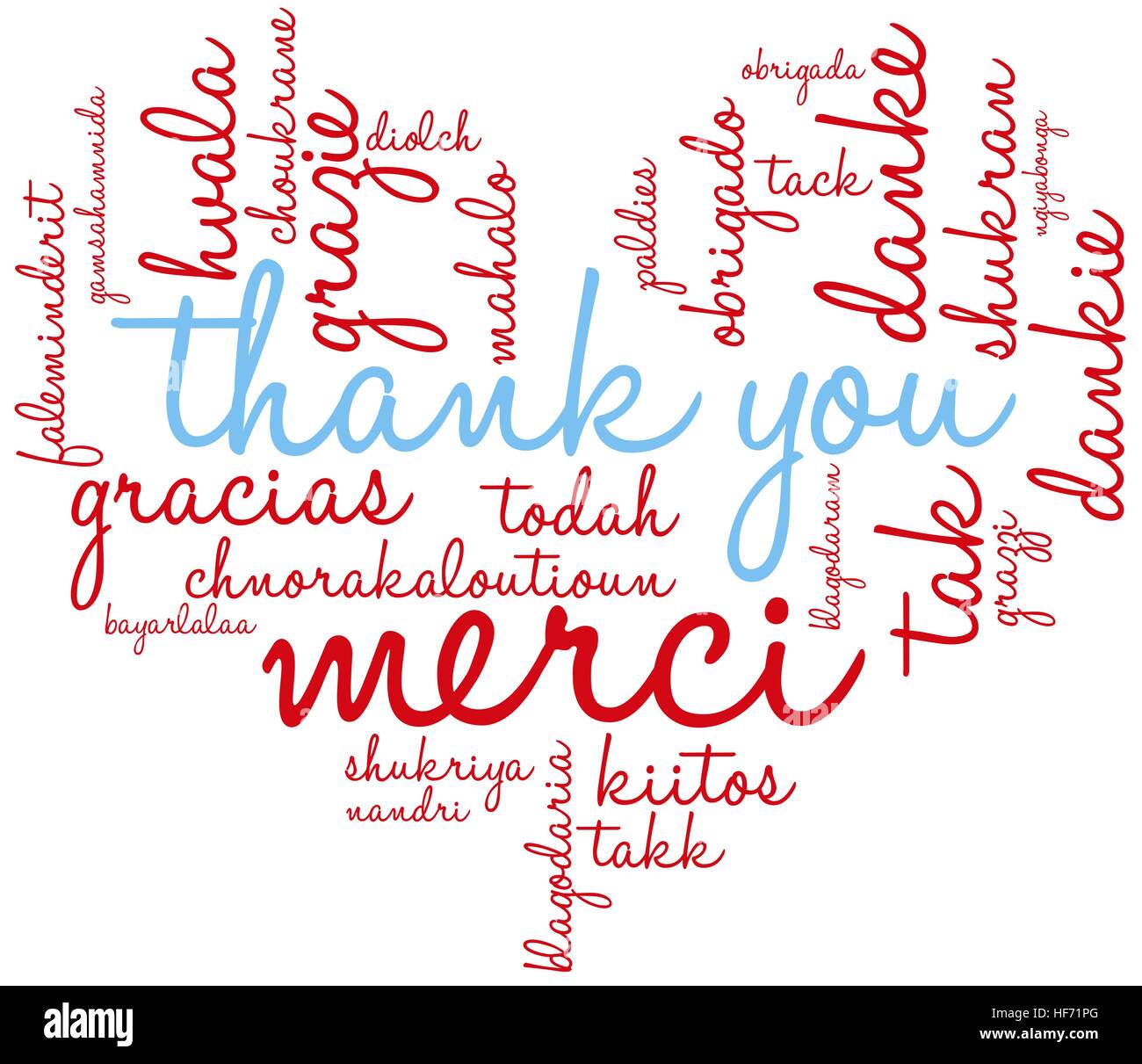 Thank You word cloud on a white background Stock Vector Image & Art - Alamy