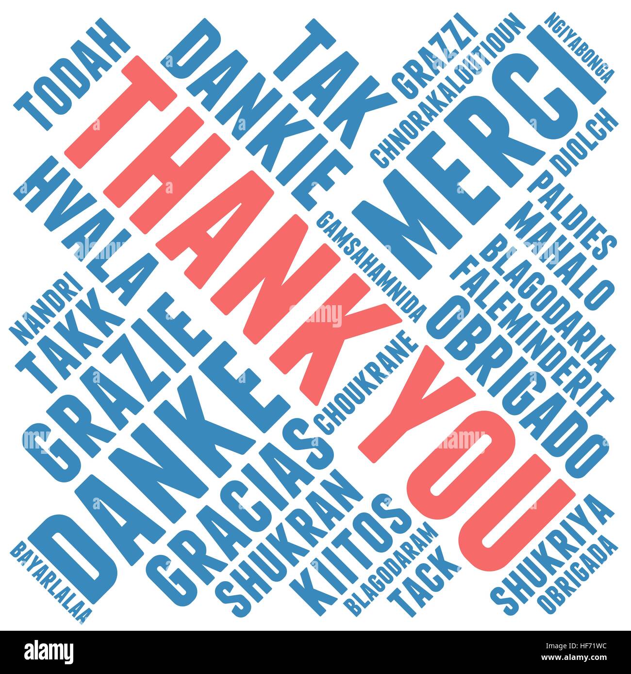 Thank You Word Cloud Stock Vector Image & Art - Alamy