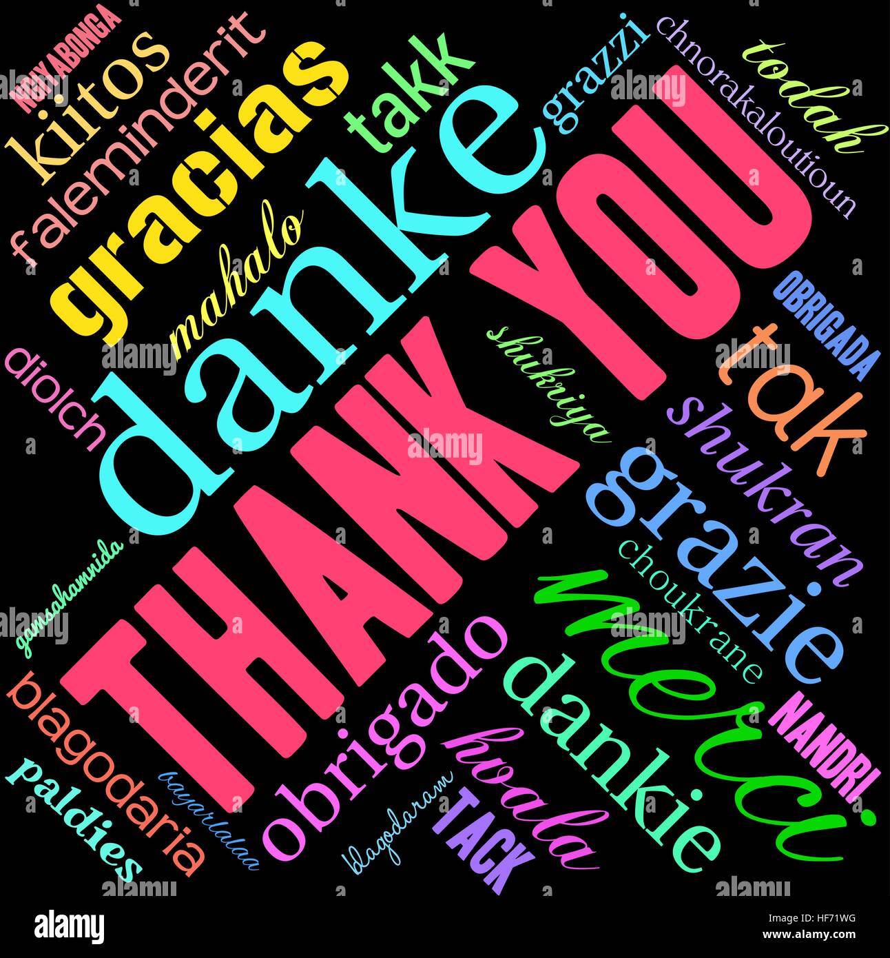 Thank You word cloud on a white background Stock Vector Image & Art - Alamy
