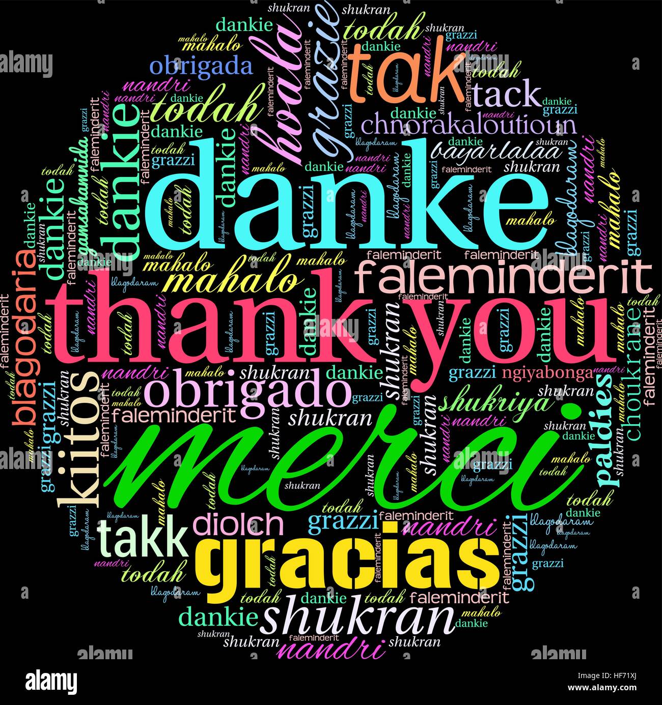 Thank You word cloud on a white background Stock Vector Image & Art - Alamy
