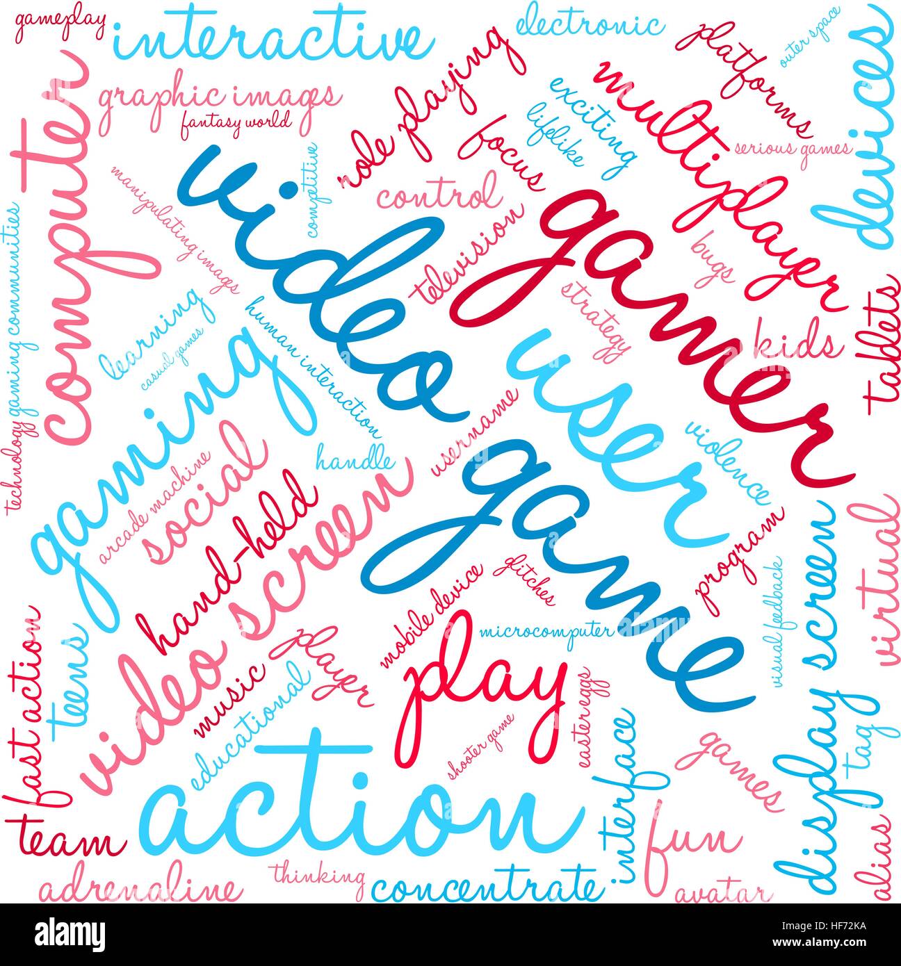 Video Game word cloud on a white background Stock Vector Image & Art ...