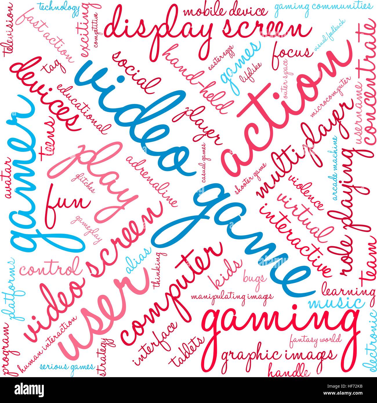 Video Game word cloud on a white background Stock Vector Image & Art ...