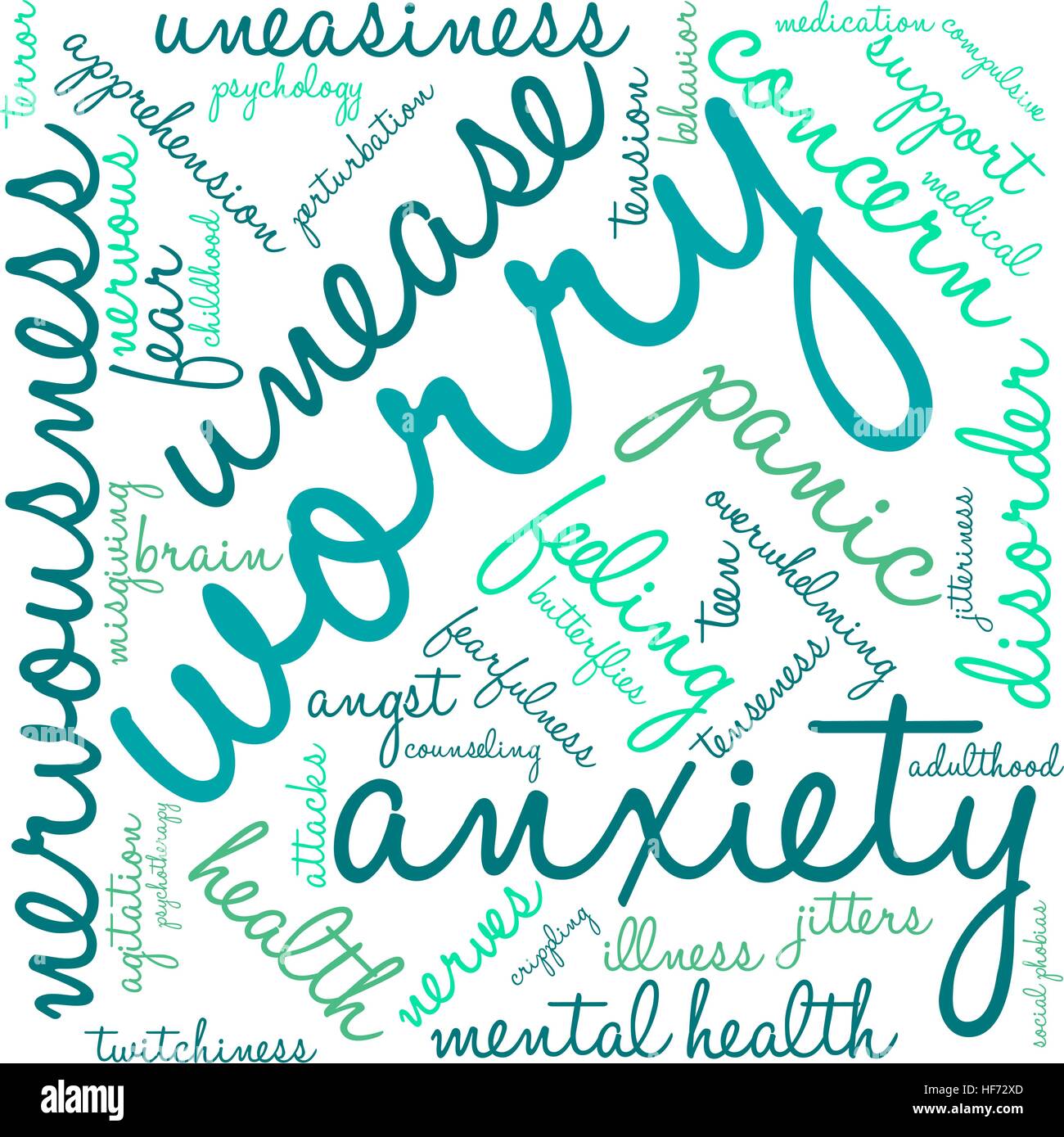 Worry word cloud on a white background Stock Vector Image & Art - Alamy
