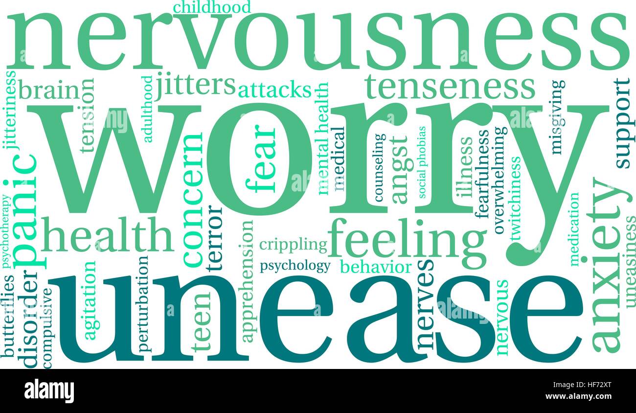 Worry word cloud on a white background Stock Vector Image & Art - Alamy