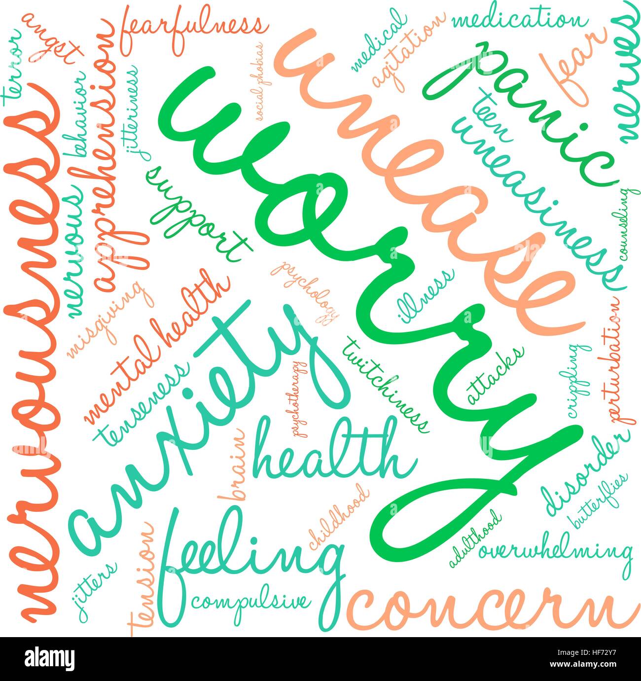 Worry word cloud on a white background Stock Vector Image & Art - Alamy