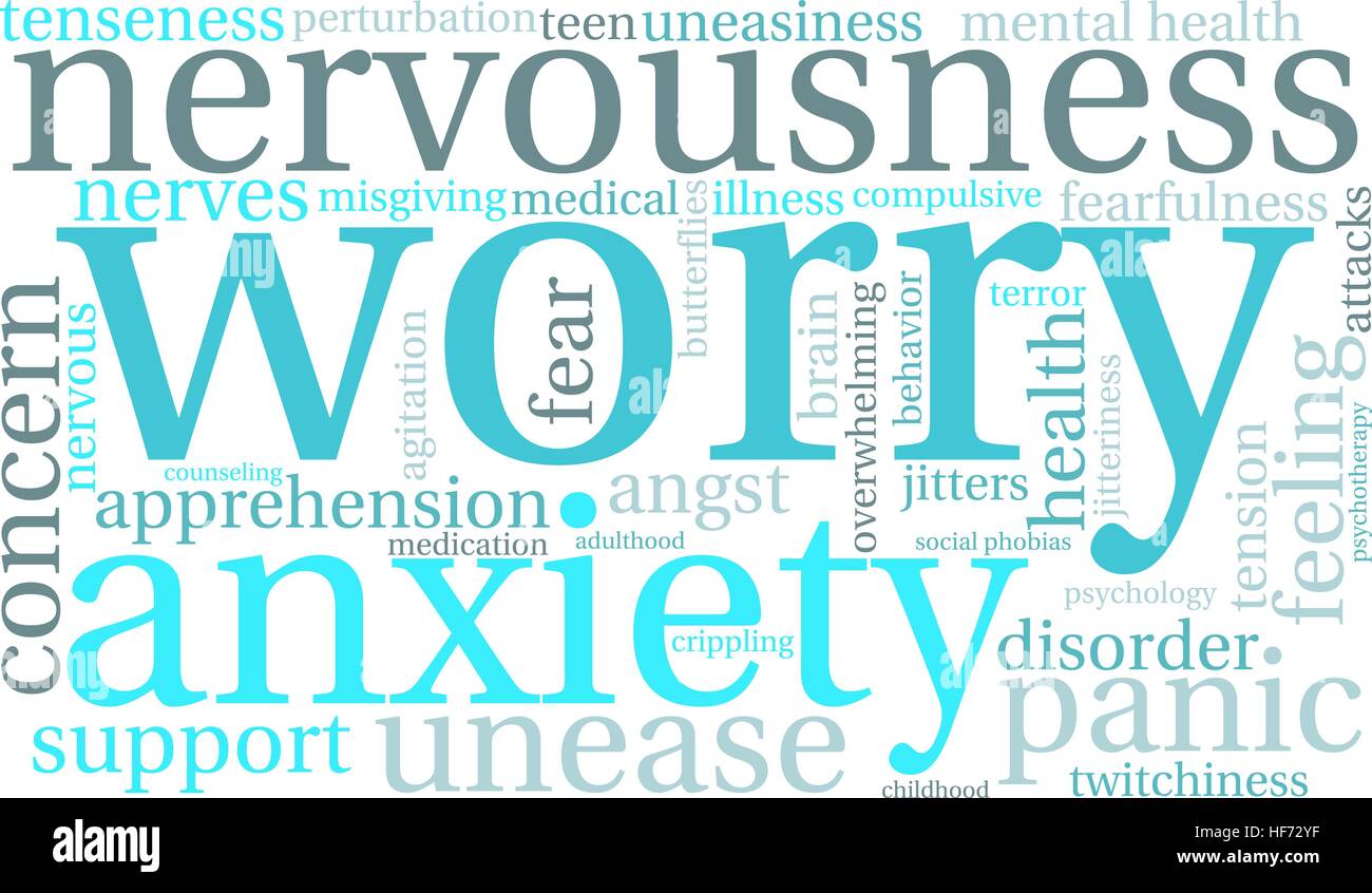 Worry word cloud on a white background Stock Vector Image & Art - Alamy