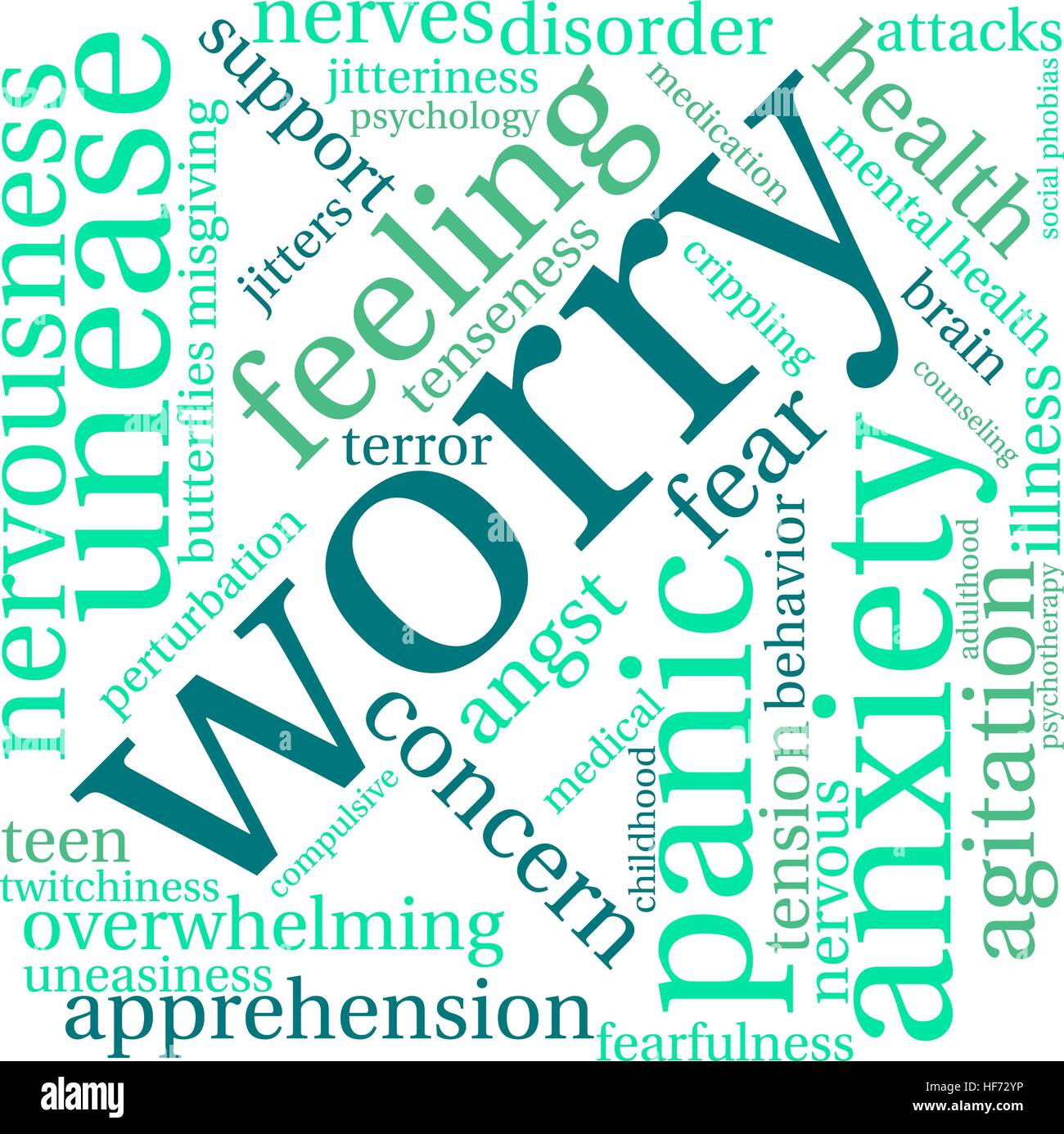 Worry word cloud on a white background Stock Vector Image & Art - Alamy