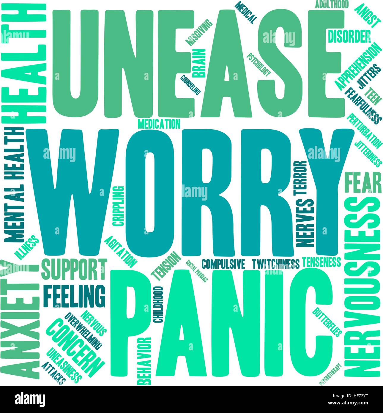 Worry word cloud on a white background Stock Vector Image & Art - Alamy