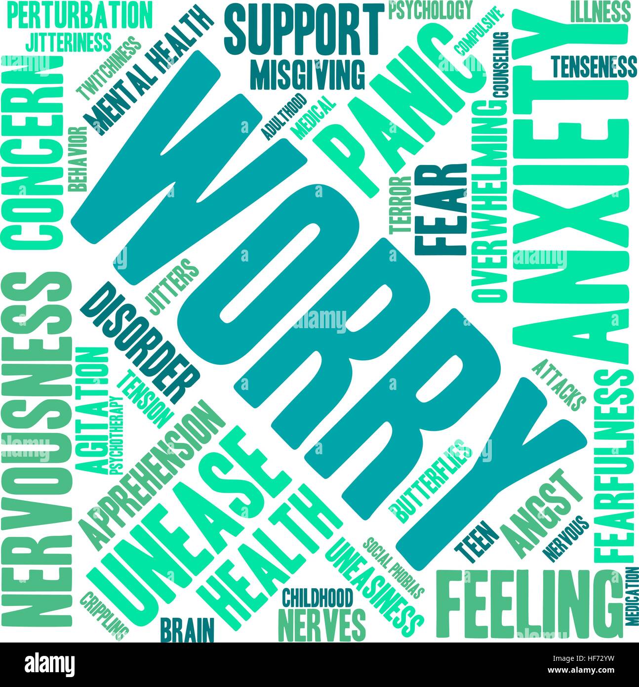 Worry word cloud on a white background Stock Vector Image & Art - Alamy