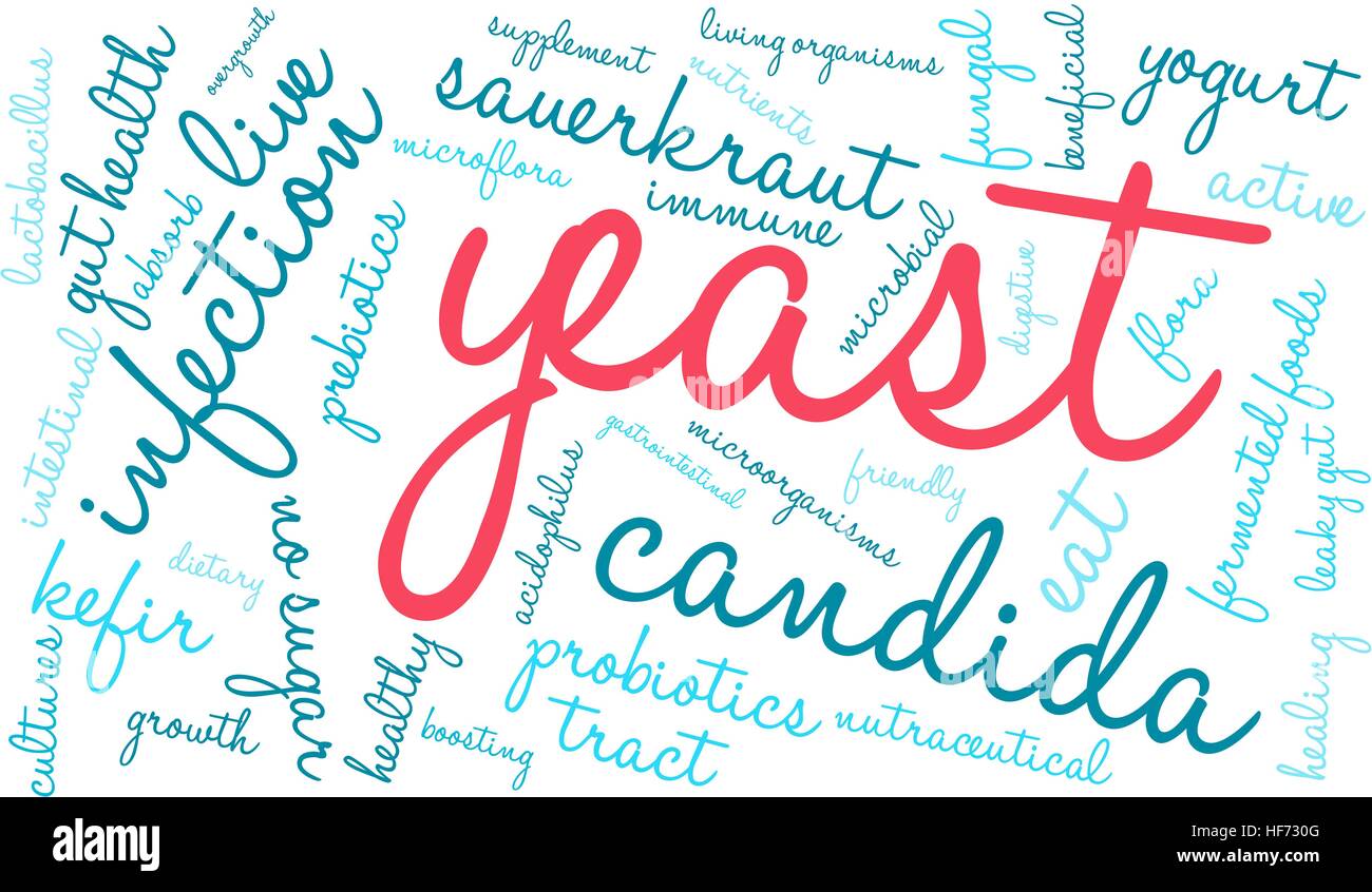 Yeast Infection word cloud on a white background Stock Vector Image ...