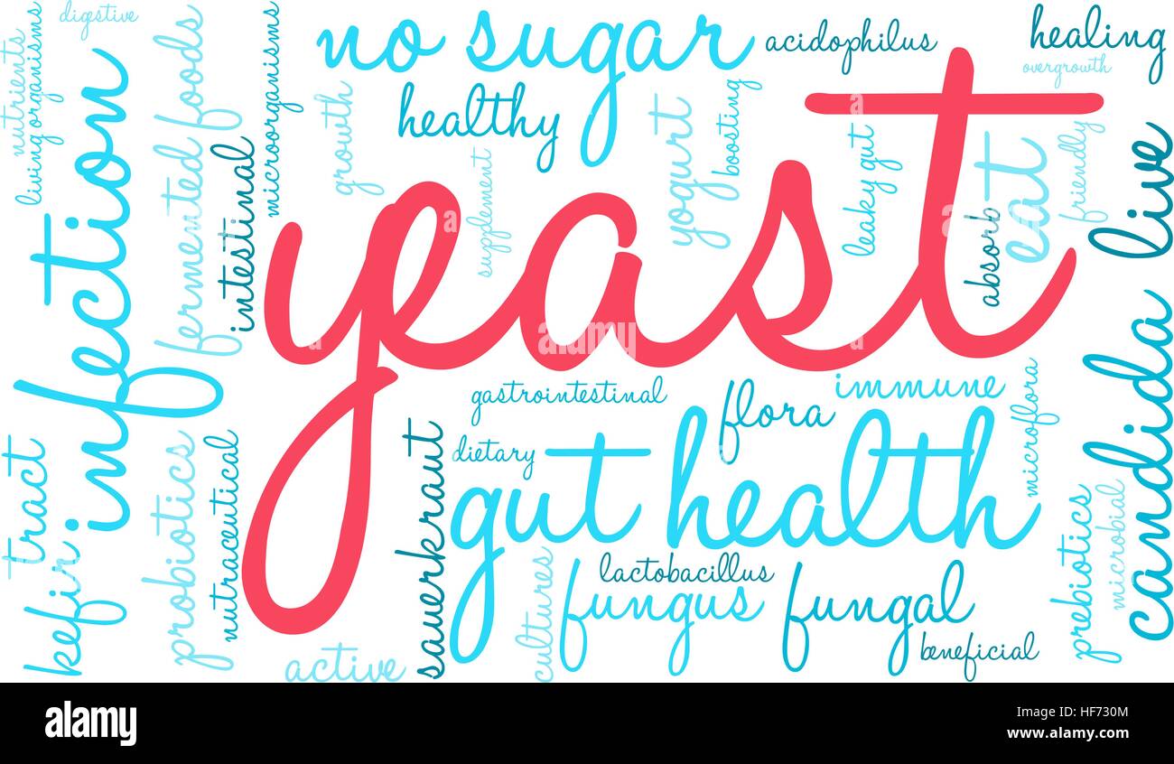Yeast Infection word cloud on a white background Stock Vector Image ...