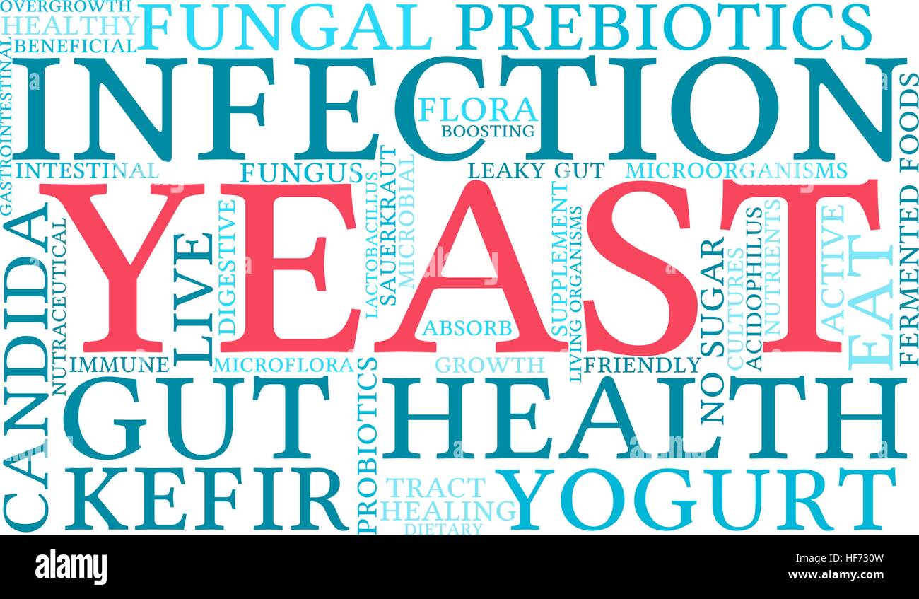 Yeast Infection word cloud on a white background Stock Vector Image ...