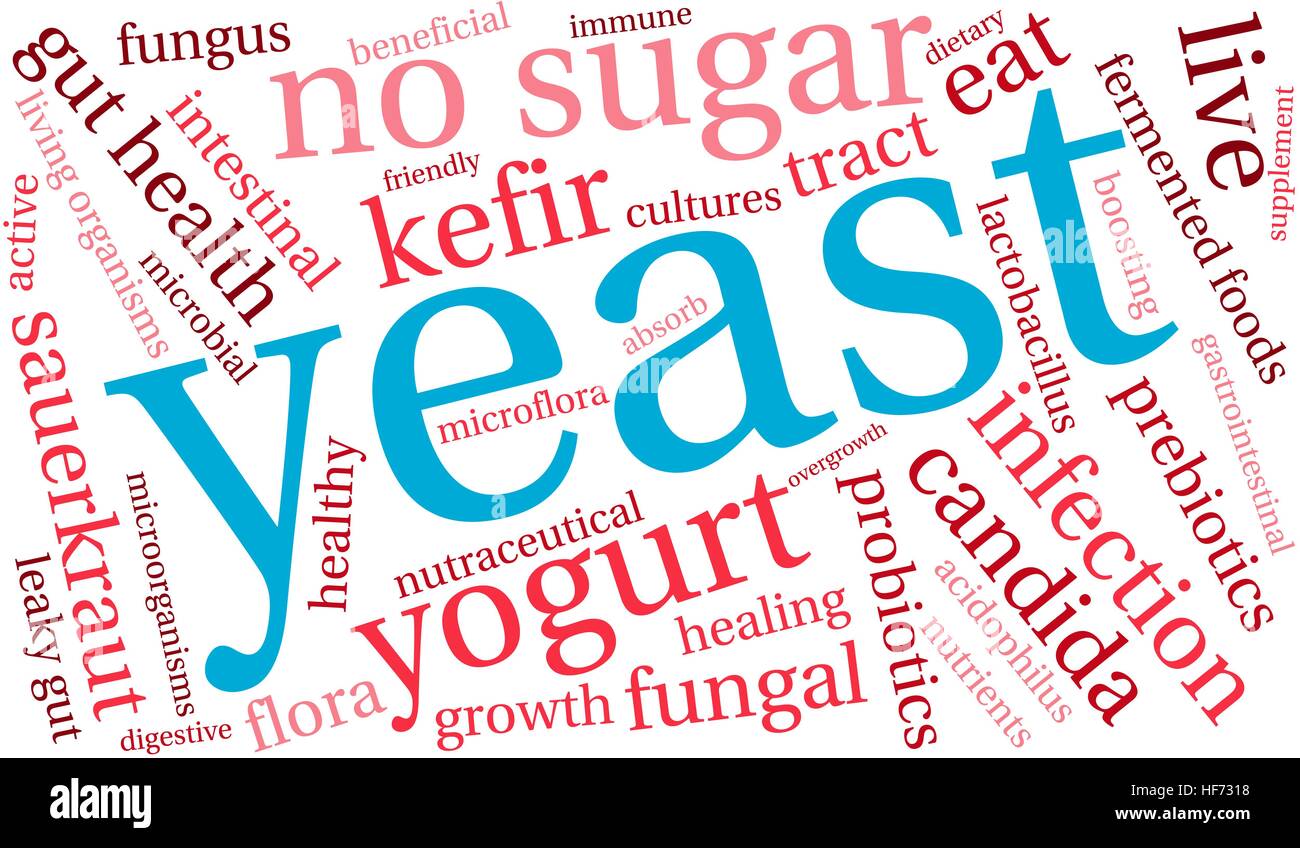 Yeast Infection word cloud on a white background Stock Vector Image ...