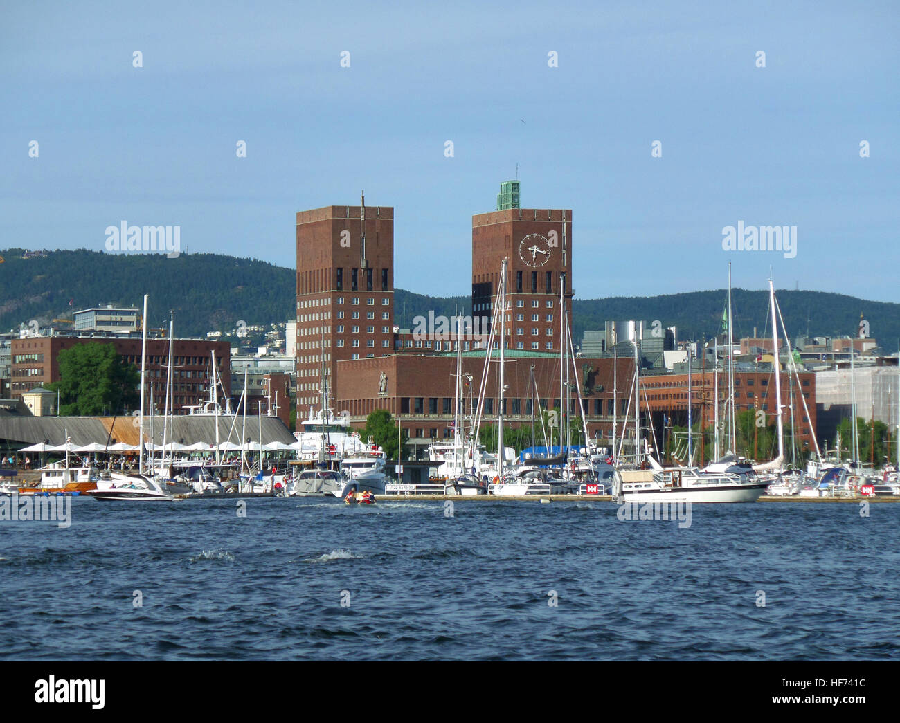 Oslo City Hall on the Waterfront of Oslo Harbor, Norway Stock Photo - Alamy