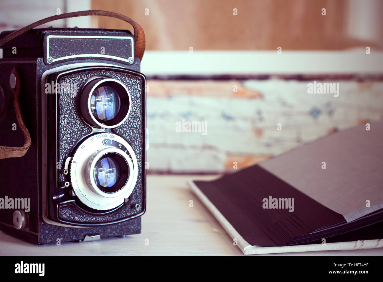 Old photo album background hi-res stock photography and images - Alamy