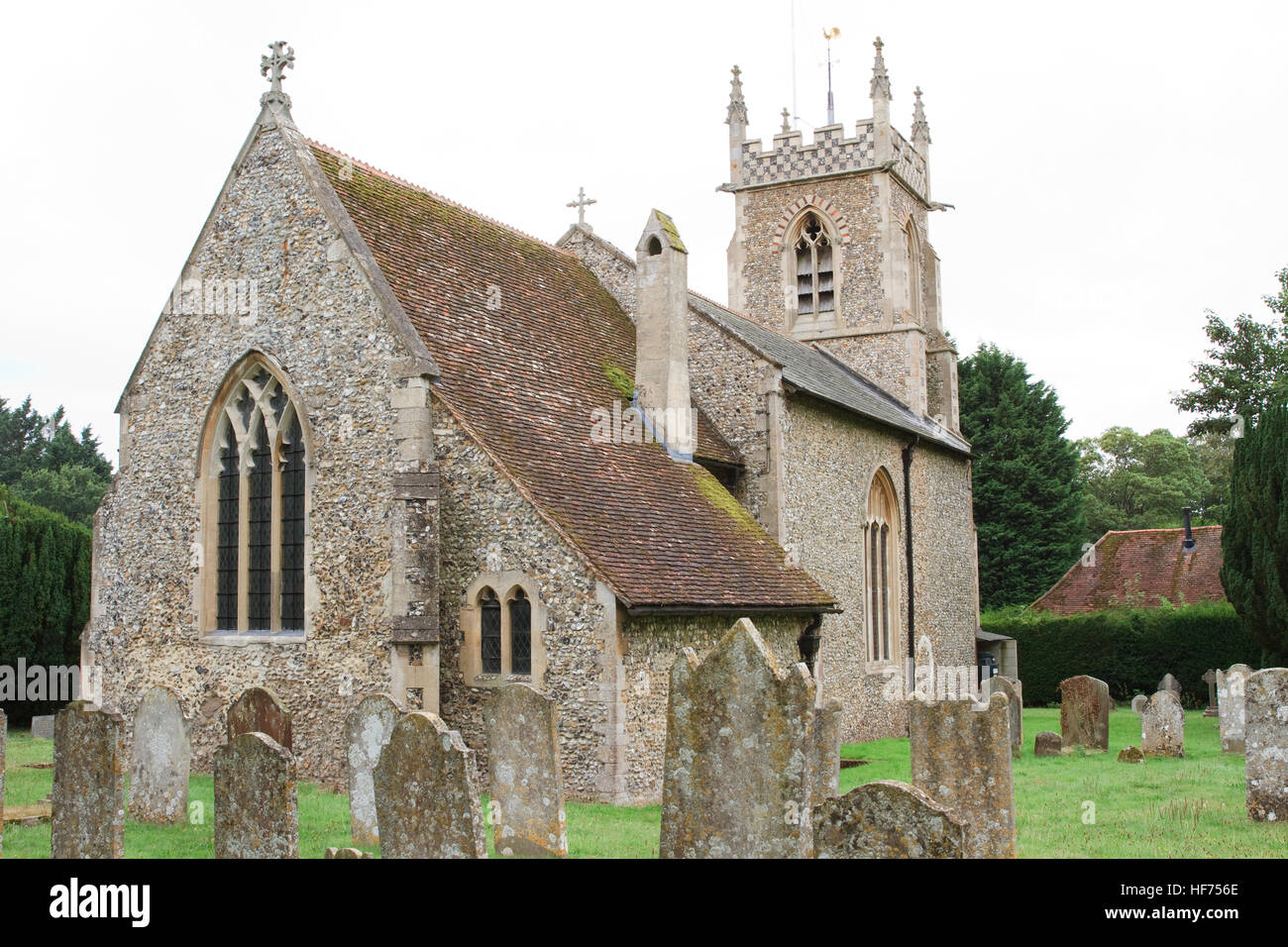 St. Mary the Virgin church in Widdington, Essex, England Stock Photo ...