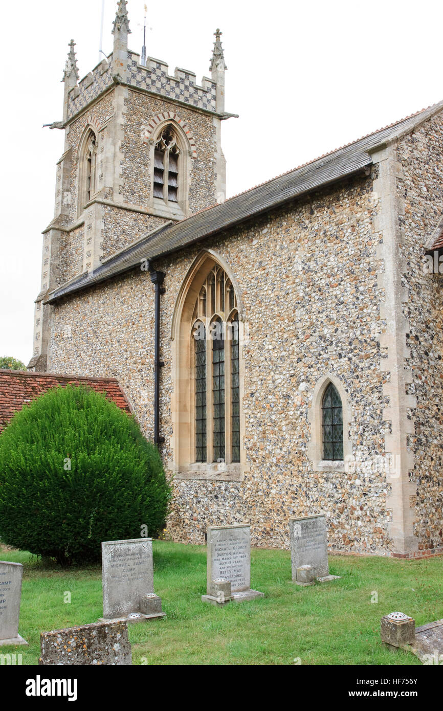 St. Mary the Virgin church in Widdington, Essex, England Stock Photo ...