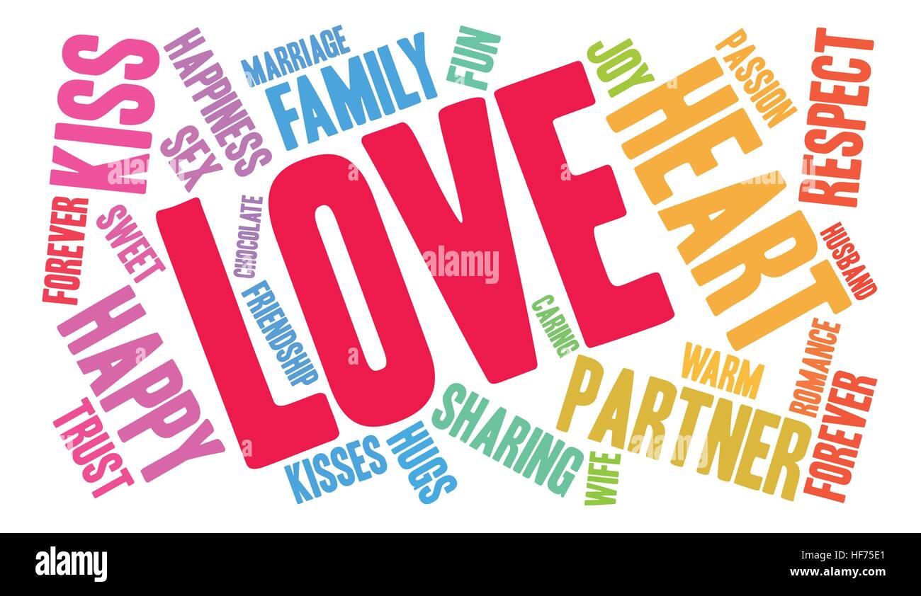 Love word cloud on a white background Stock Vector Image & Art - Alamy