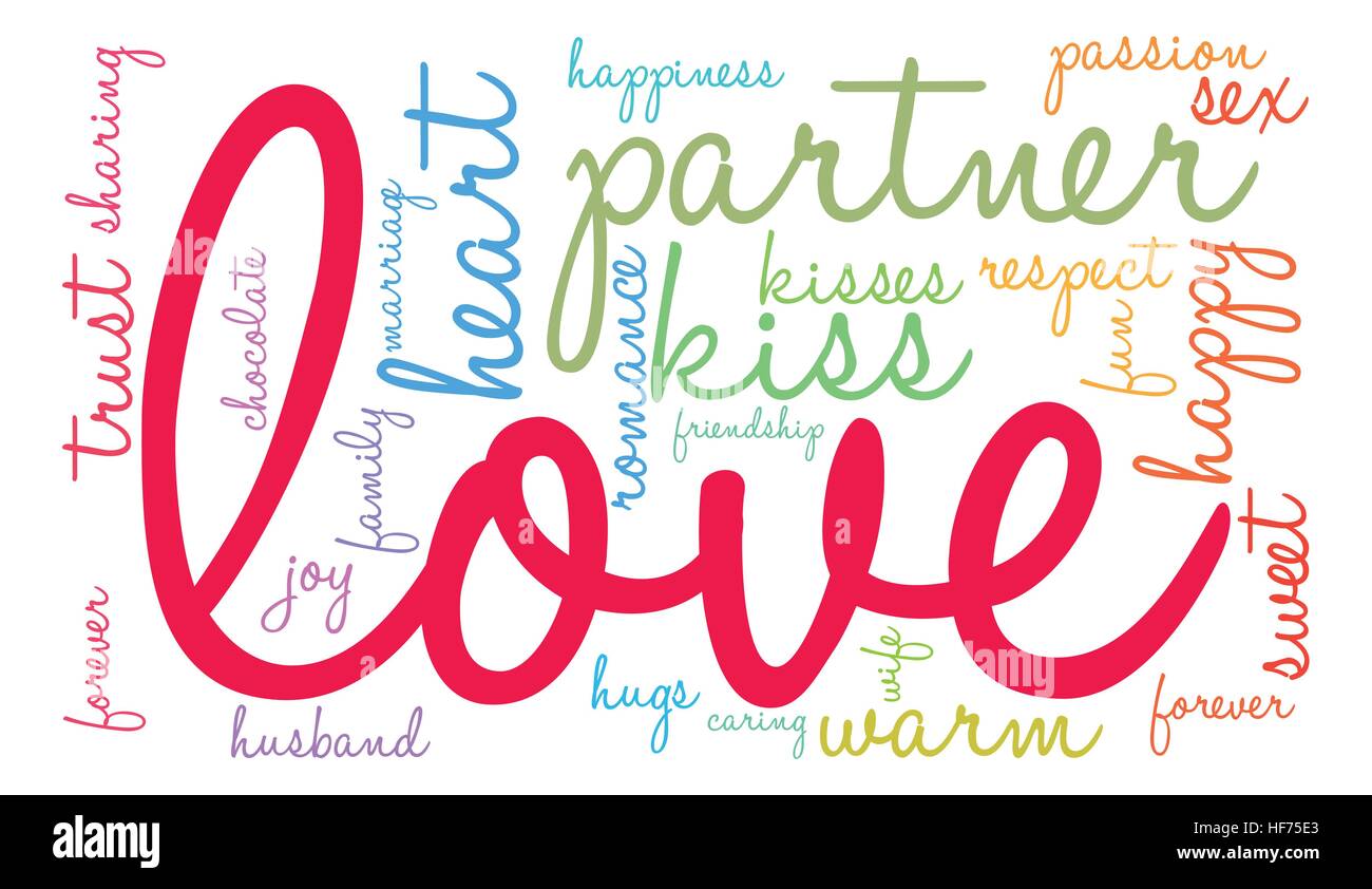 Love word cloud on a white background Stock Vector Image & Art - Alamy