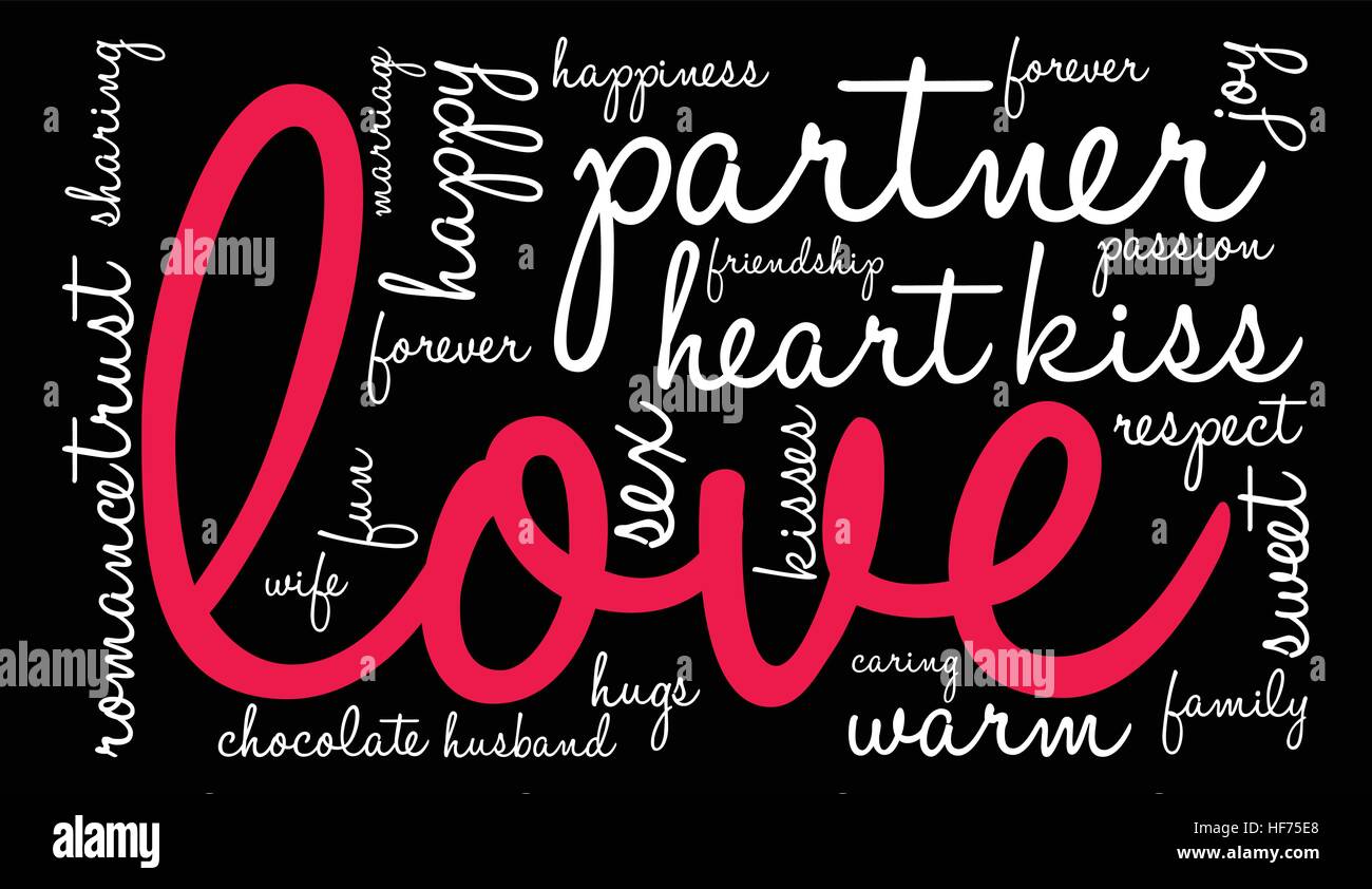 Love word cloud on a white background Stock Vector Image & Art - Alamy