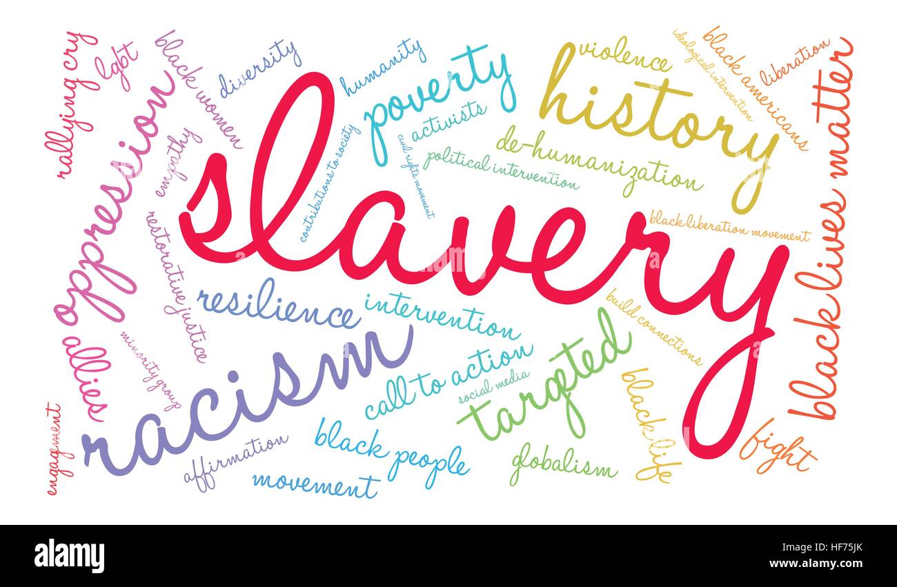 Slavery word cloud on a white background Stock Vector Image & Art - Alamy