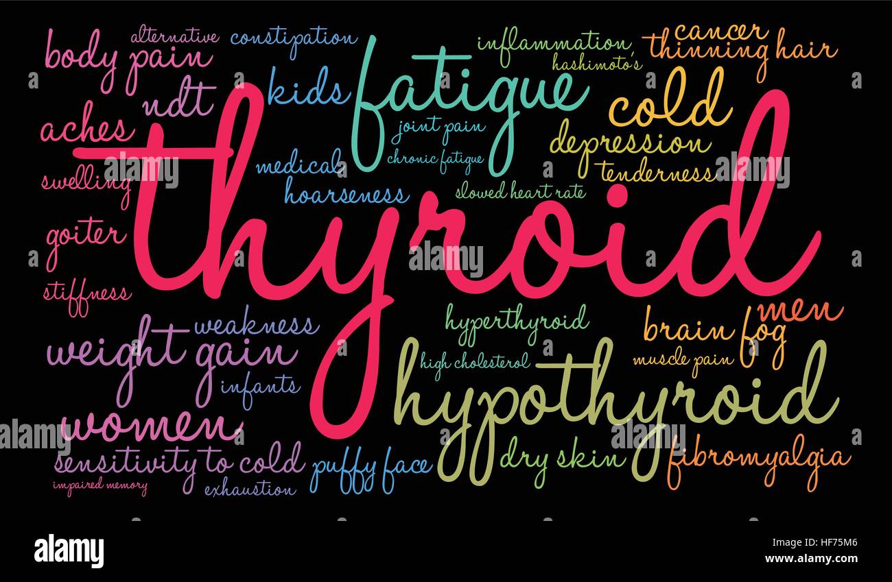 Thyroid word cloud on a white background Stock Vector Image & Art - Alamy
