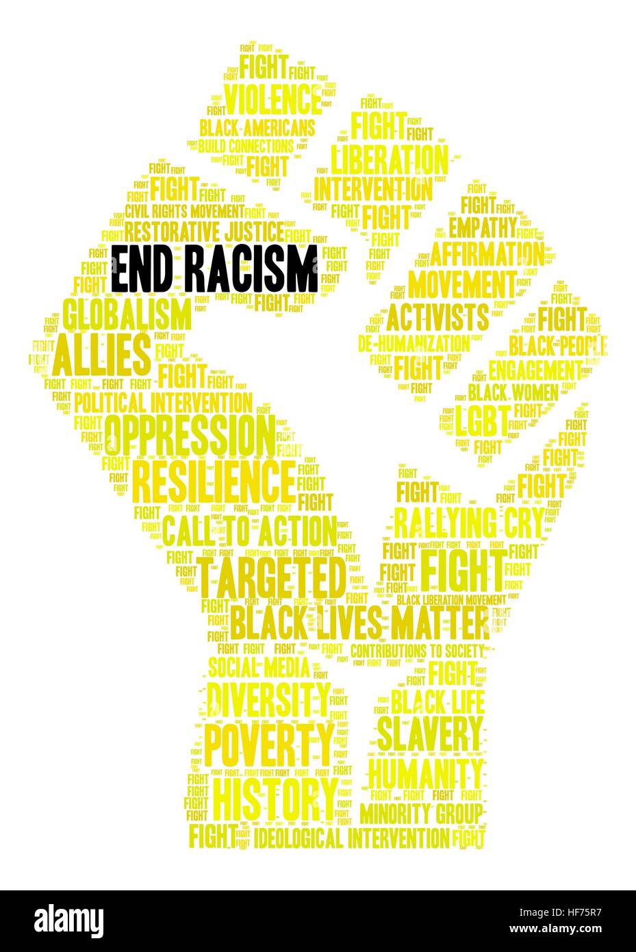 End racism Stock Vector Images - Alamy