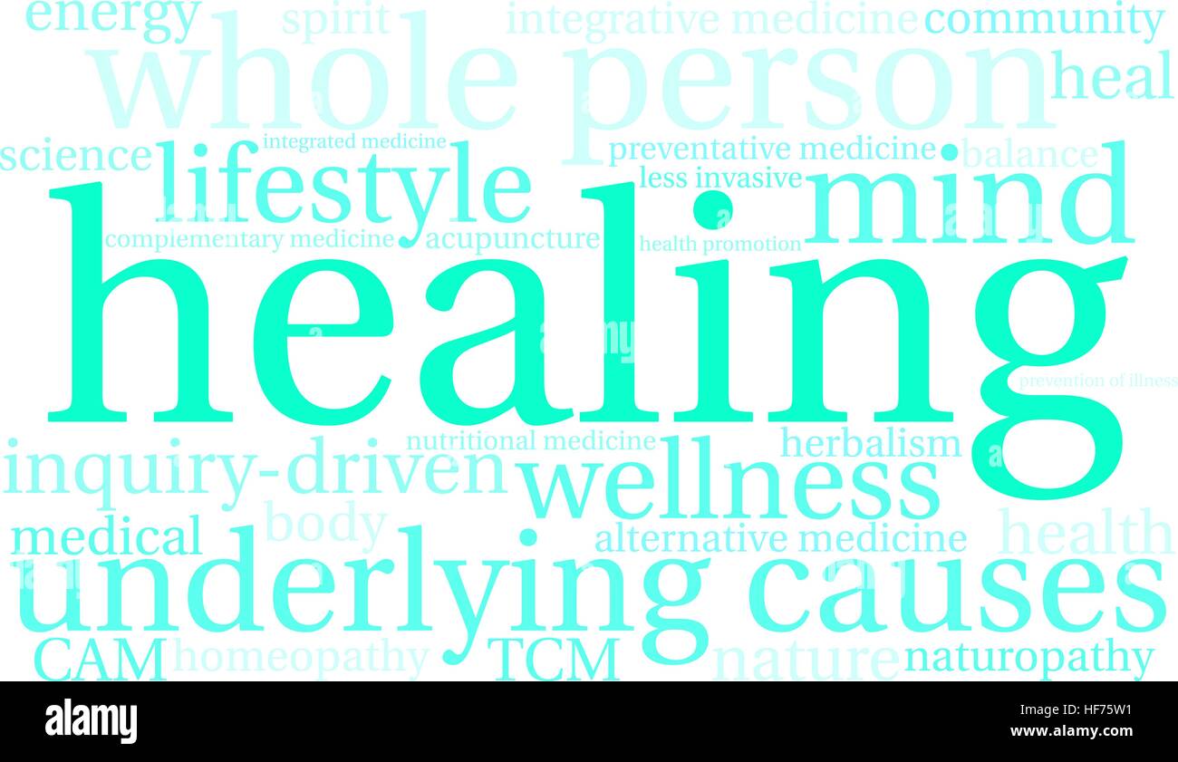 Healing Word Cloud Stock Vector Image & Art - Alamy