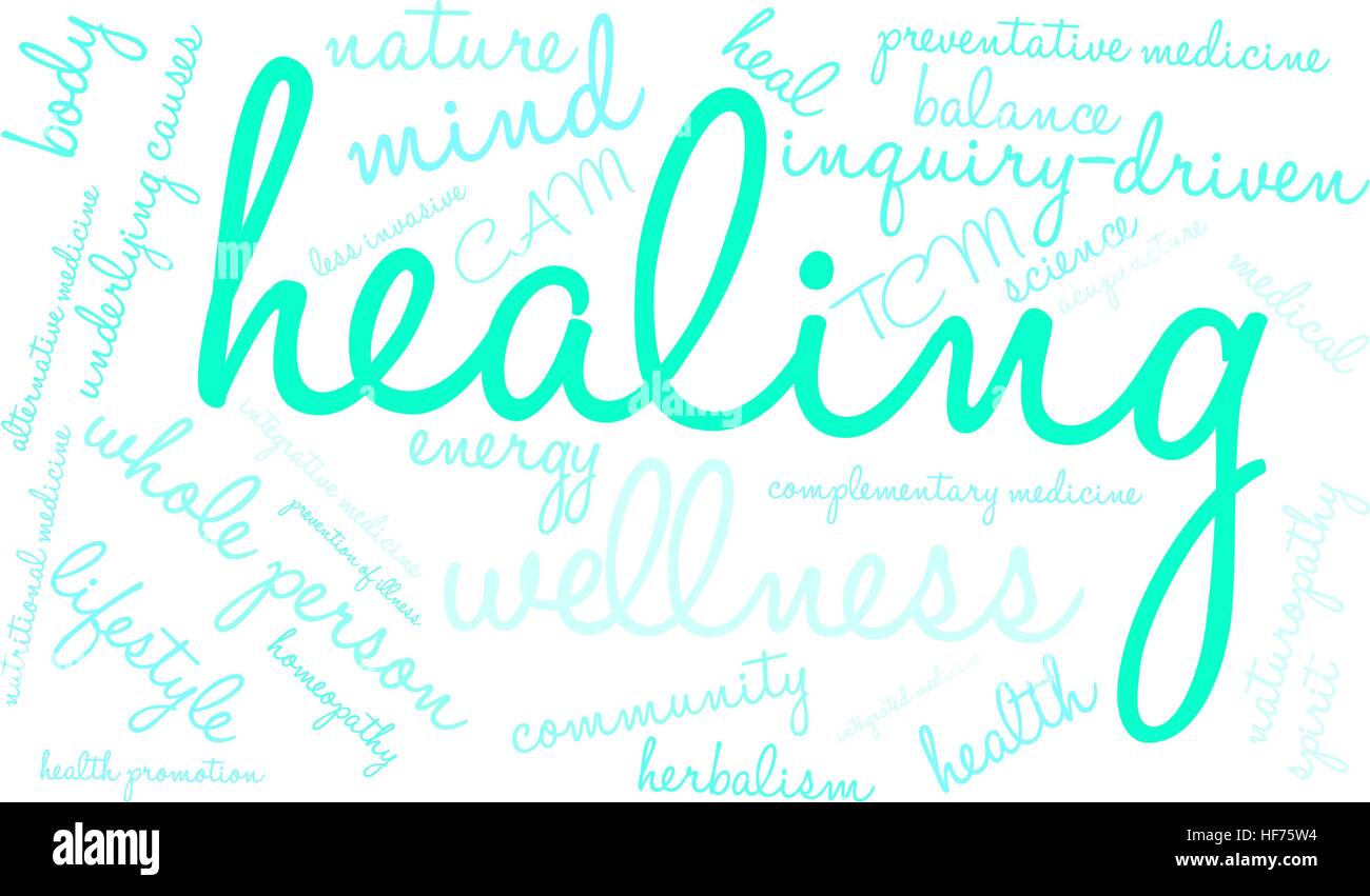 Healing word cloud on a white background Stock Vector Image & Art - Alamy