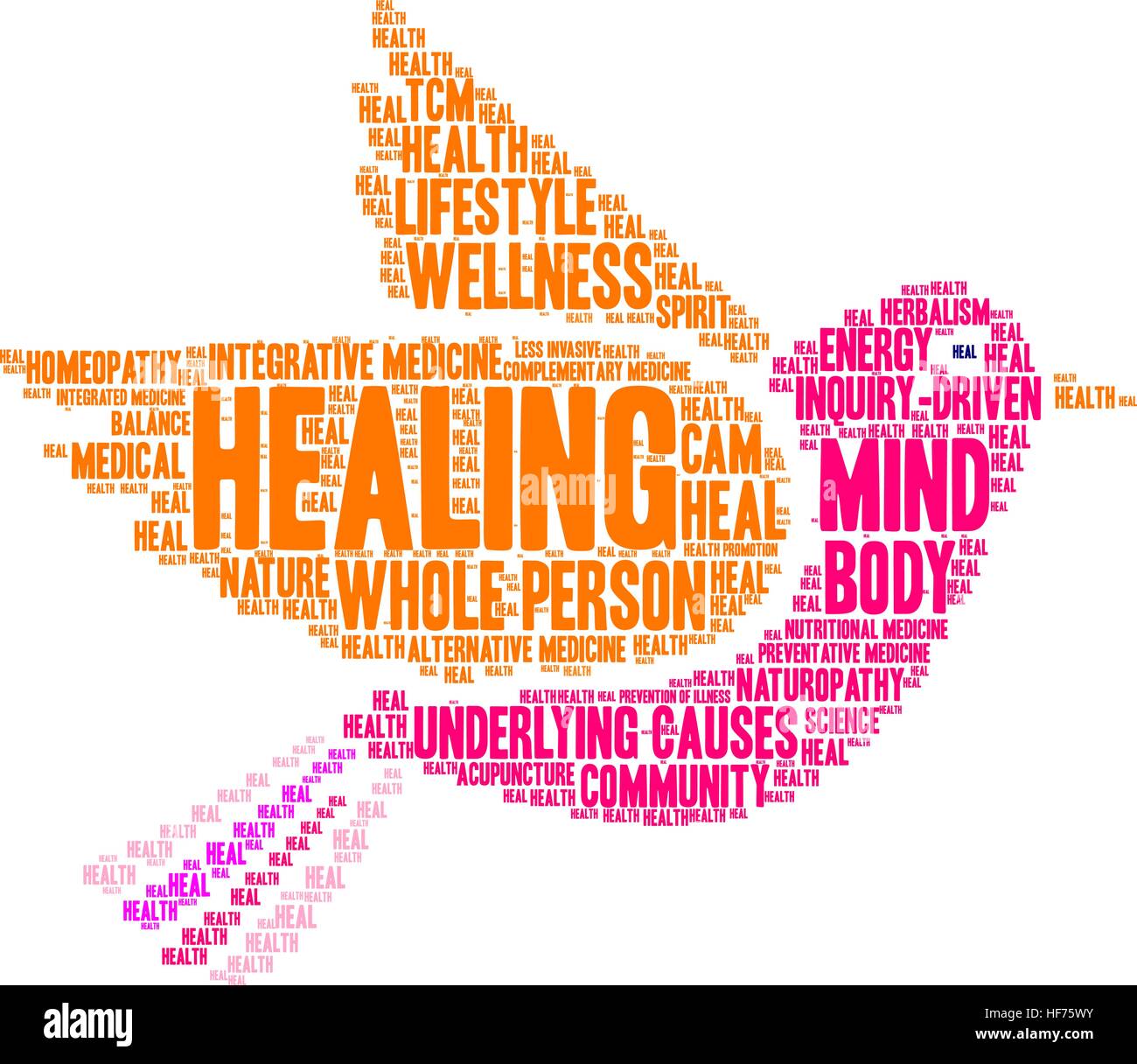 Healing word cloud on a white background Stock Vector Image & Art - Alamy