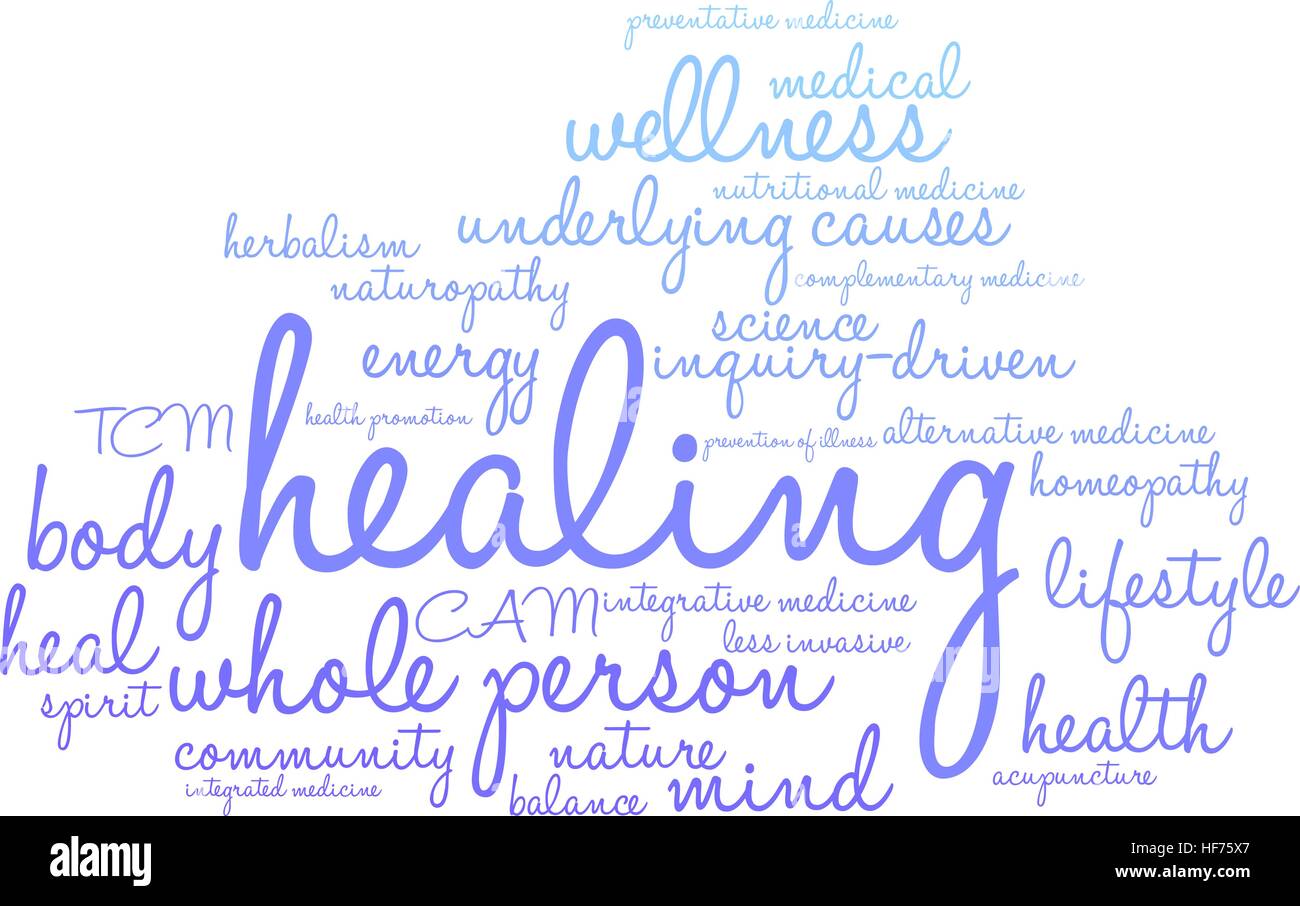 Healing word cloud on a white background Stock Vector Image & Art - Alamy
