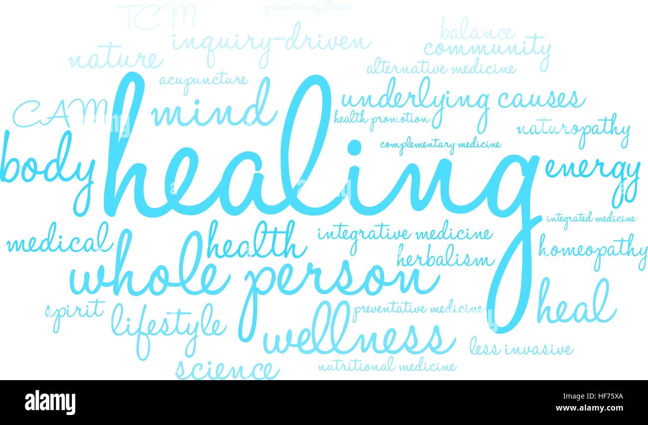 Healing word cloud on a white background Stock Vector Image & Art - Alamy